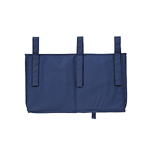 Bunk Bedside Caddy - Hanging Storage Organizer for Books, Phones, Tablets, Accessory and TV Remote - Best for Headboards, Bed Rails, Dorm Rooms, Bunk Beds, Apartments, Bathrooms & Travel (Blue)