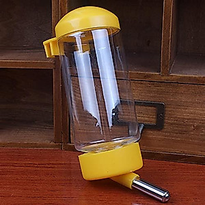 TECHPO Pet Water Bottle 1pcs 500ml Automatic Pet Drinking Water Supply Water Feeder Bottle for Small Cat Dog Hamster Gerbil Random Color Bottle Product Details (Color : Blue)