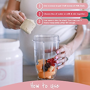 MILK DUST Protein Powder 660g | Breastfeeding Powder for Nursing Moms | Lactation Support Pea Powder | Vegan & Dairy-Free | Sweet Vanilla | 22 Servings