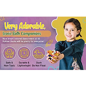 Assorted Colorful Rubber Duckies (2") Ducks Ducky Duck Ducking (6 Pack) Jeep Ducking Bath Tub Pool Toy