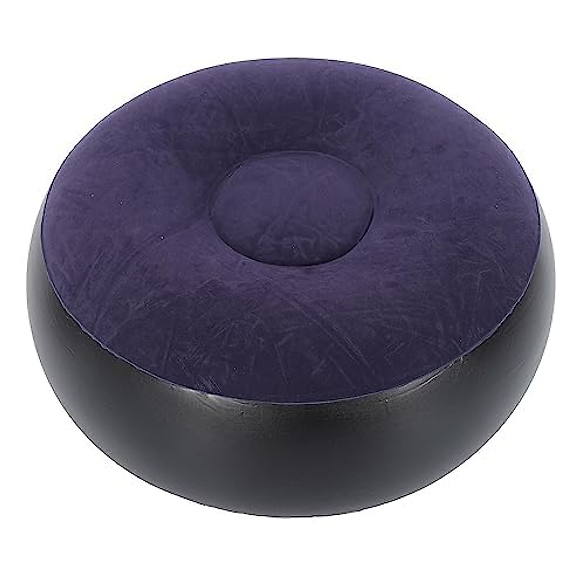 ZLXHDL Inflatable Chair, 20.5x7.9Inches PVC And Flocking Outdoor Round Air Chair, Portable And Comfortable Multifunction Inflatable Ottoman Outdoor for Home Office Outdoor Camping(Load Capacity 80 kg)