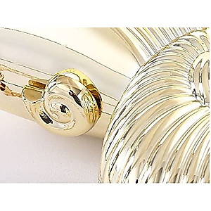 TOKYO-T Gold Evening Purses and Clutches for Women Seashell Crossbody Shiny Bag Chain