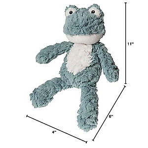 Mary Meyer Putty Nursery Stuffed Animal Soft Toy, 11-Inches, Slate Blue Frog