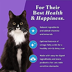 Halo Holistic Cat Food Dry, Wild-caught Whitefish Recipe for Sensitive Stomach Support, Complete Digestive Health, Dry Cat Food Bag, Sensitive Stomach Formula, 6-lb Bag