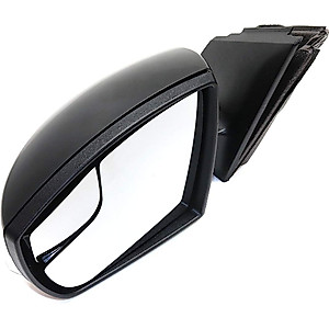 Kool Vue Driver Side Power Non-Heated Mirror for Ford Focus 2012-2014 With Signal Light & Spotter Glass; Without Puddle Lamp Paintable 4-Door, Hatchback