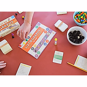 Listography: The Game: May The Best List Win! (Board Games, Games for Adults, Adult Board Games)