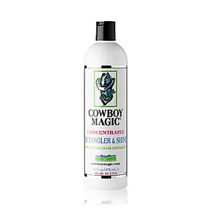 Cowboy Magic Shampoo + Conditioner + Detangler & Shine 16 Ounce each With Silk Panthenol and Honey Great For Horse, Humans, And Dogs Too Silky Coats And Hair