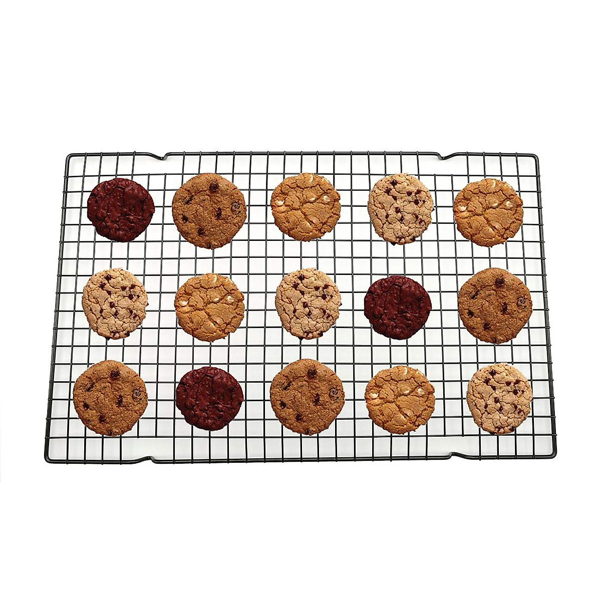 foxwelkin Baking Rack Cooling Rack,Size 16"x 10" - Cool Cookies Cakes Breads - Heavy Duty Commercial Quality Wire Rack (4 pack)