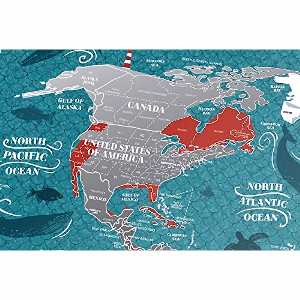 Small Scratch Off Travel World Map 1DEA.me - Premium Edition - 23.6" x 15.8" - Rewritable Places I’ve Been Travel Map - US States Outlined - Made from Flexible Plastic to Last Longer