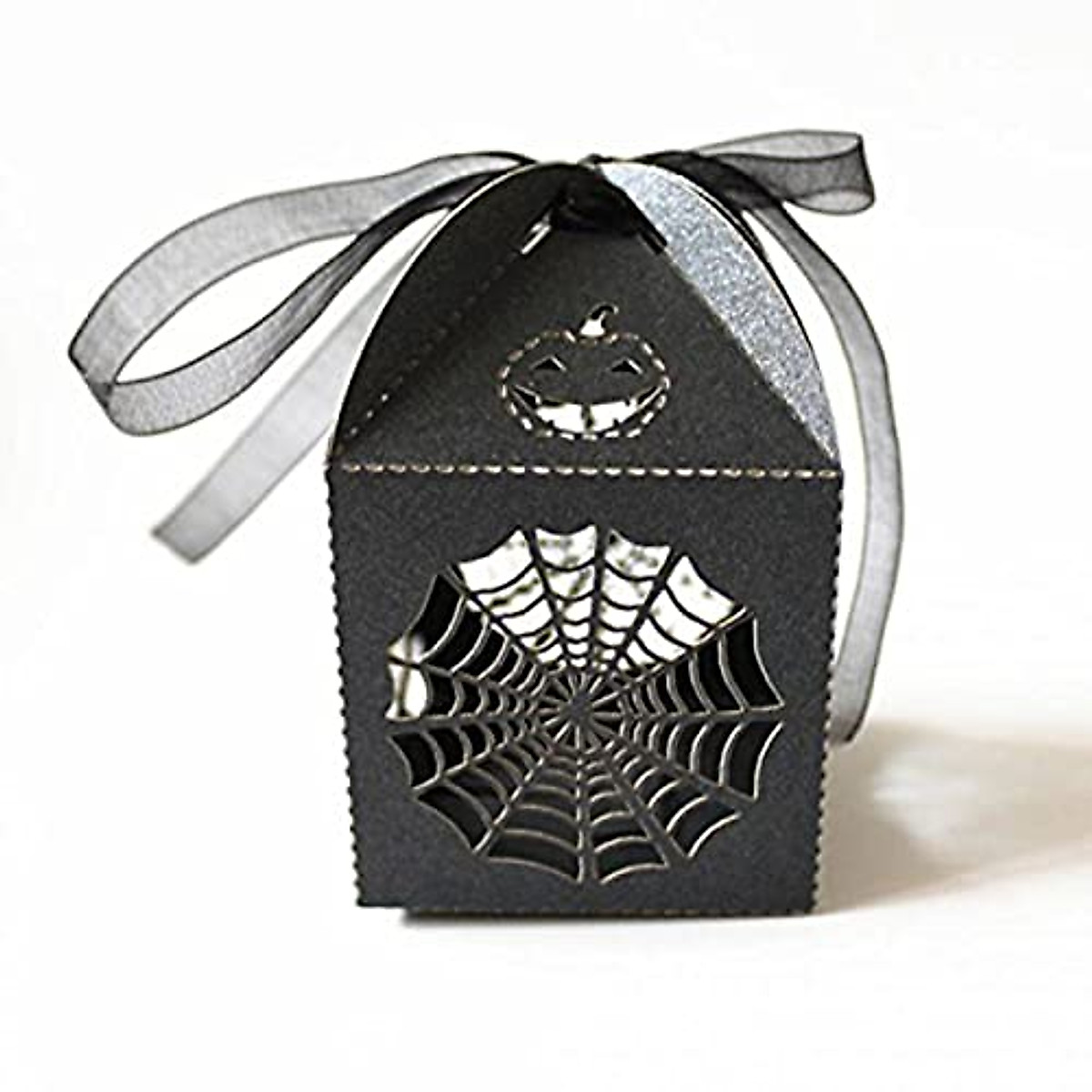 PRETYZOOM 150 pcs with Horror Halloween Bags Ribbon Bag Christmas Out Hallow- Birthday Theme &amp; Party Portable Style Ribbons Spider Wedding and Supplies Hens Decoration Favor Web Holder