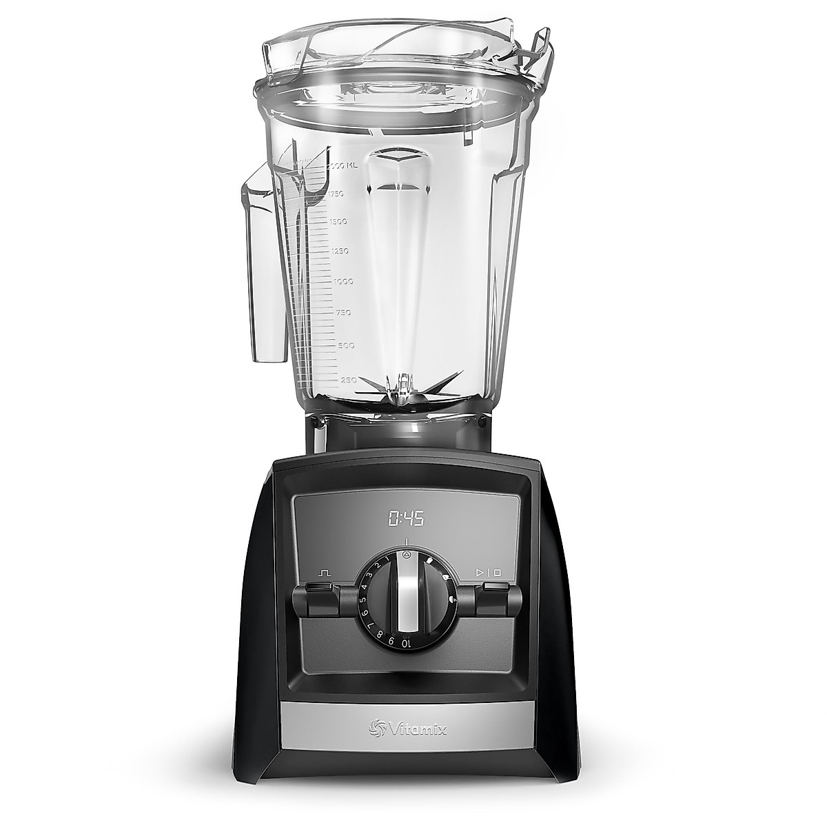 Vitamix A2500 Ascent Series Smart Blender, Professional-Grade, 64 oz. Low-Profile Container, Black (Renewed)