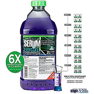 Hot Tub Serum - an EPA Registered Weekly Maintenance Bio-Cleaner/Clarifier/Conditioner/Softener All-in-One 2 Liter (24 Weekly doses)