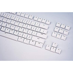 luo Suitable Logitech G915TKL G915 G815 Keyboard keycaps,Replacement Keycaps Mechanical Gaming Keyboard (White 87 Keys only keycaps)