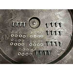 Pake Handling Tools 30 Gallon and 55 Gallon Drum Dolly - Durable Heavy Duty Plastic Drum Cart, 900 lb. Capacity, 5 Swivel Casters