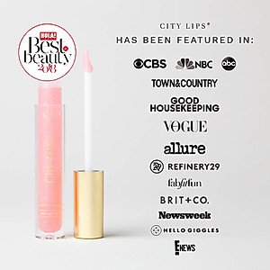 City Beauty City Lips Plumping Lip Gloss - High-Shine Gloss for Fuller, Younger-Looking Lips | Hydrating & Smoothing Lip Treatment Hyaluronic Acid
