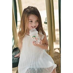 nuspin kids 8 oz Zoomi Straw Sippy Cup, Safari Animals Style, 2 Pack