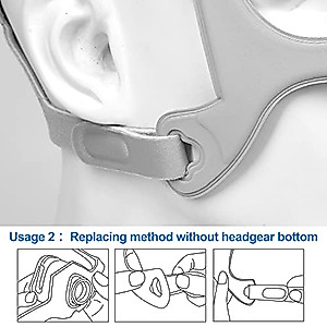 2PCS Fabric Frame Compatible with WP Frame, Fabric Frame Compatible with WP Headgear, Universal Size