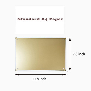 A Dirty Hoe is A Happy Hoe - Garden Retro Metal Tin Sign for Home Farmhouse Country Bar Wall Art Decor 11.8x7.8 Inch