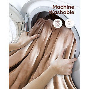 Heated Mattress Pad Twin Size Comfort Coral Fleece 10 Heating Levels & Auto Shut Off, Electric Bed Warmer Pad with Controllers, Up to 15" Deep Pocket, Machine Washable