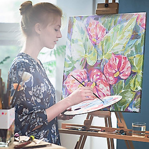 ARTEZA Metallic Acrylic Paint Set of 36 Colors, 0.74 ounce Tubes Non Toxic Artist Paints for Hobby Painters, Art Supplies for Canvas Painting