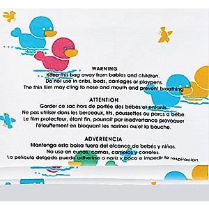 Medline Duck Print Baby Blanket, Classic Design, 100% Cotton, Soft, Cuddly, Swaddling, 30" x 40", 3 Count