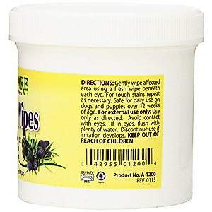 PPP Pet Aroma Care 100 Count Tear Stain Remover Wipes