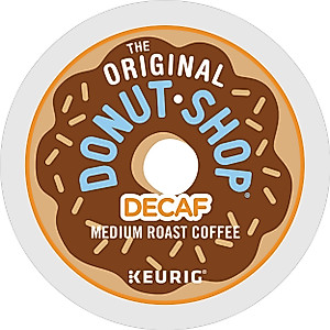 The Original Donut Shop Decaf Keurig Single-Serve K-Cup Pods, Medium Roast Coffee, 72 Count (6 Packs of 12)