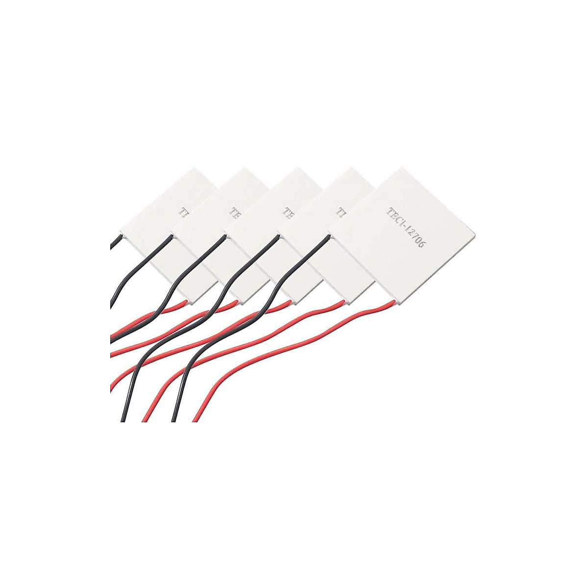 5pcs TEC1-12706 Heatsink Semiconductor Refrigeration Tablets 6A 12 Volt 60 Watt Thermoelectric Cooler Cooling Peltier Plate Module
