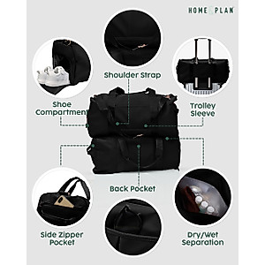 Personalized Cheerleading Duffle Bag for Women, Girls - Custom Duffel Bag - Different Color & Design Options - Black