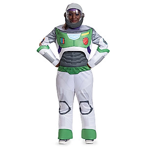 Disguise mens Disney Pixar Lightyear Buzz Space Ranger Costume, Official Disney Lightyear Outfit Adult Sized Costumes, As Shown, Men s Size Large 42-46 US