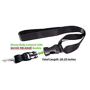 AccessoryHappy AH Universal Heavy Duty Cell Phone Carrying Lanyard Leash Neck Strap Tether Holder Quick Release Buckle Smart Cell Phone Credit Card Holder Case for iPhone, Galaxy & Most Smartphone