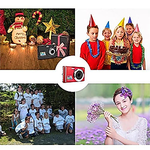 LINXHE 2.4 inch LCD HD Mini Digital Camera, Video Camera Students Cameras 21MP Compact Camera Travel,Holiday,Birthday Present for Kids/Beginners/Teens/Seniors (Color : Black)