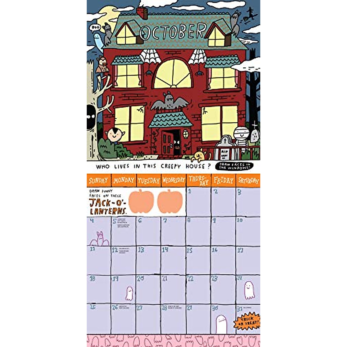 Kid's Awesome Activity Wall Calendar 2020