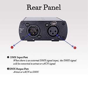 Pknight 2.4G Wireless WiFi DMX Easynode Box 512 DMX Controller with App WiFi-DMX PRO Using ArtNet/sACN Protocol(one Universe)