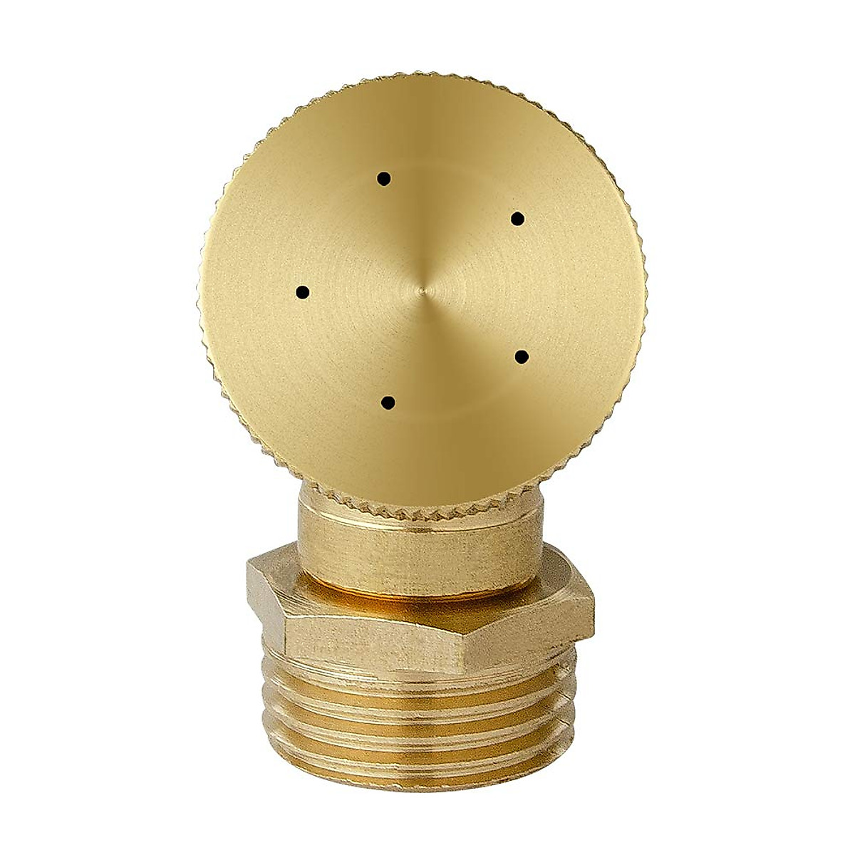 Feelers Brass Misting Spray Nozzle, 1/2" BSPF 5-Holes Atomizing Spray Garden Sprinklers Agricultural Irrigation System Adapter Fitting (Pack of 2)