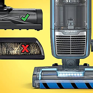 SHARK AZ1501 Apex Powered Lift Away Upright Vacuum with DuoClean & Self-Cleaning Brushroll, Crevice Tool, and Pet Multi-Tool for a Deep Clean on Above Floors, Blue (Renewed)