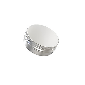 Goiio 20 Pcs 0.5 Ounce Aluminum Tin Jar 15 ML Refillable Container, with Screw Lid, Silver