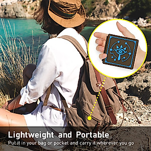 UFOPETIE Game Case Storage for Switch Game Cards Zleda Games Cube up to 12 Games,Foldable Nintendo Switch Game Card Case Cube Nintendo Switch Game Storage,for Zleda Switch Accessories-Eye