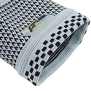 NeoTech Care Wrist Band - Light, Elastic, Men, Women, Right or Left - Grey Color (Size S, 1 Pair)