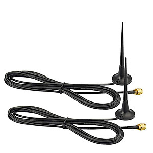 Eightwood 3G 4G LTE GSM Antenna SMA Male Magnetic Antenna (2-Pack) for 4G Router Mobile Hotspot Wiresless Home Phone