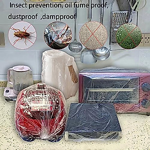 OSKOUR 30 Pieces Furniture Dust Covers with Elastic Band Dustproof Kitchen Appliance Covers for Oven Pressure Cooker Crock Pot Air Fryer Small Appliance Covers