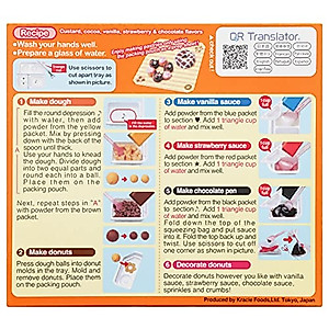 Kracie Popin' Cookin' DIY Candy Donuts Kit, No Bake, 1.4 Ounces (Pack Of 1)