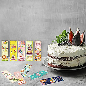 Happy Birthday Bookmarks for Kids Classroom Party Favor Supplies 100Pcs