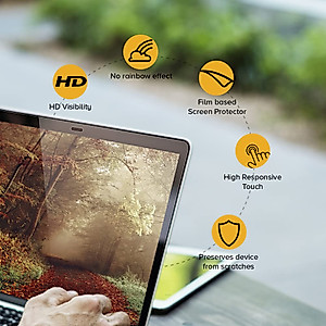 celicious Vivid Invisible Glossy HD Screen Protector Film Compatible with Asus Zenbook 14X OLED Space Edition UX5401 (Touch) [Pack of 2]