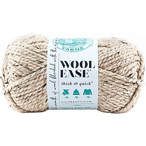 Lion Brand Wool Ease Thick and Quick Yarn (3-Pack) Oatmeal 640-123