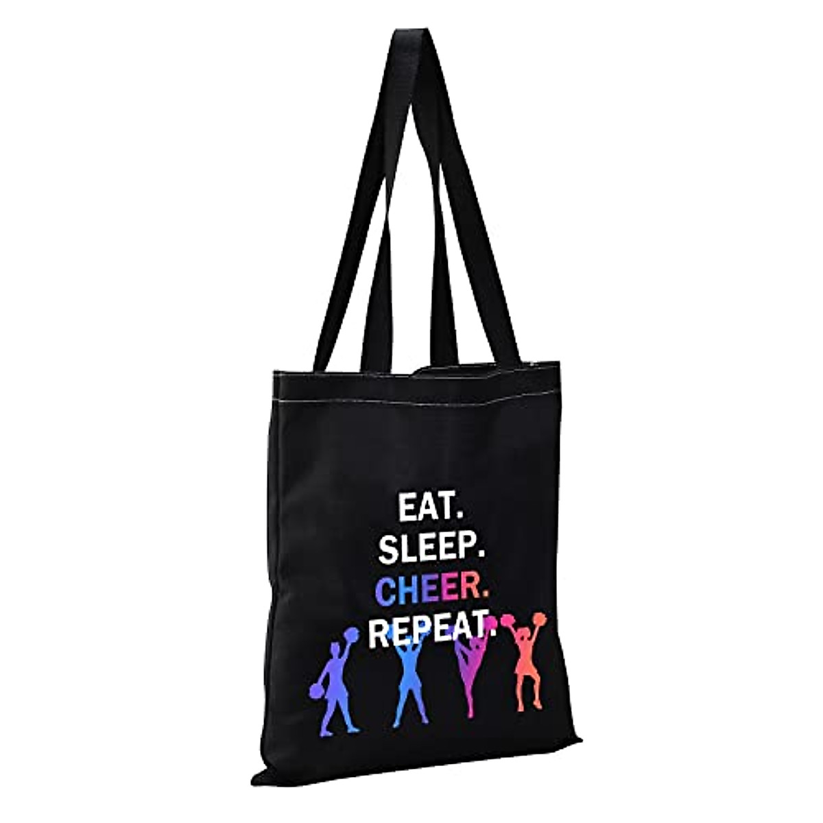 Cheer Gift Eat Sleep Cheer Repeat Cheerleading Tote Bag Cheerleader Gift Cheer Coach Gift Cheer Team Gift for Girl Cheer Bag (cheerleader tote bag)