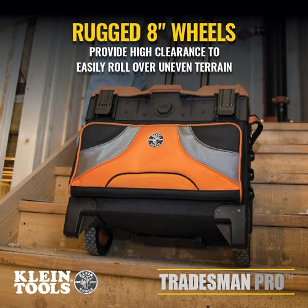 Klein Tools 55473RTB Rolling Tool Bag, Tradesman Pro Tool Master, 250lbs Load Rated
