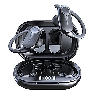 MIANHT Wireless Earbuds Sports Bluetooth 5.3 - Bluetooth Headphones Earhook Noise Cancelling, Waterproof Workout Earphones, HiFi Sound Quality, for Running, Gym