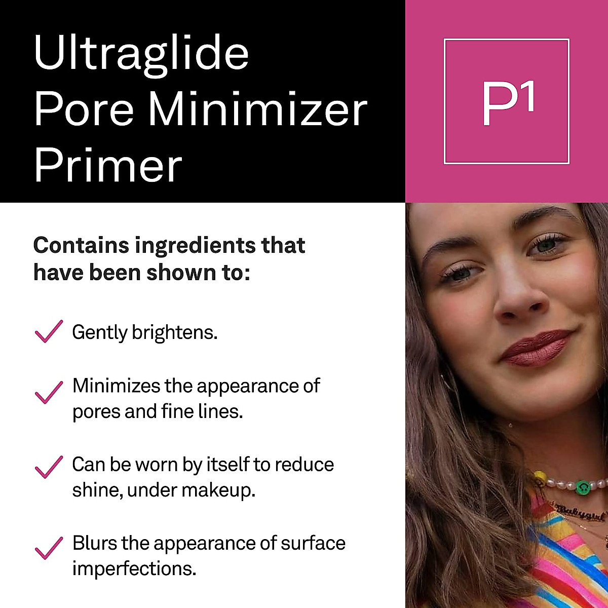 facetheory Ultraglide Face Primer P1 - Silicone-Free Face Primer For Makeup, Lightweight, Long-Lasting, Face Primer Cream, Fills in Pores and Fine Lines, Vegan & Cruelty-Free, Made in UK | 1.0 fl oz