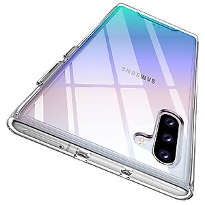 Rayboen Crystal Clear Case for Samsung Galaxy Note 10, Compatible with Samsung Galaxy Note 10, Crystal Clear, Wireless Charging Compatible, Clear Case